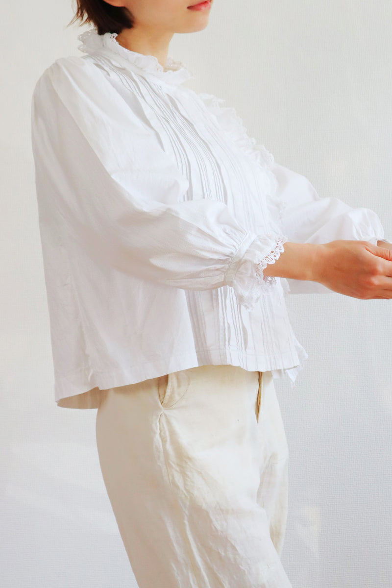 1900s Side Open Tuck Design Blouse – makky