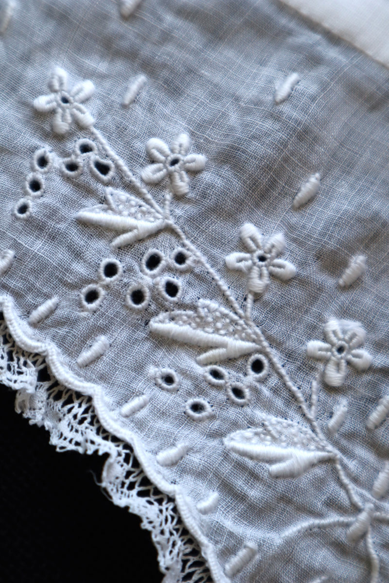 19th Hand Embroidered Valenciennes Lace Trimming Cuffs – makky